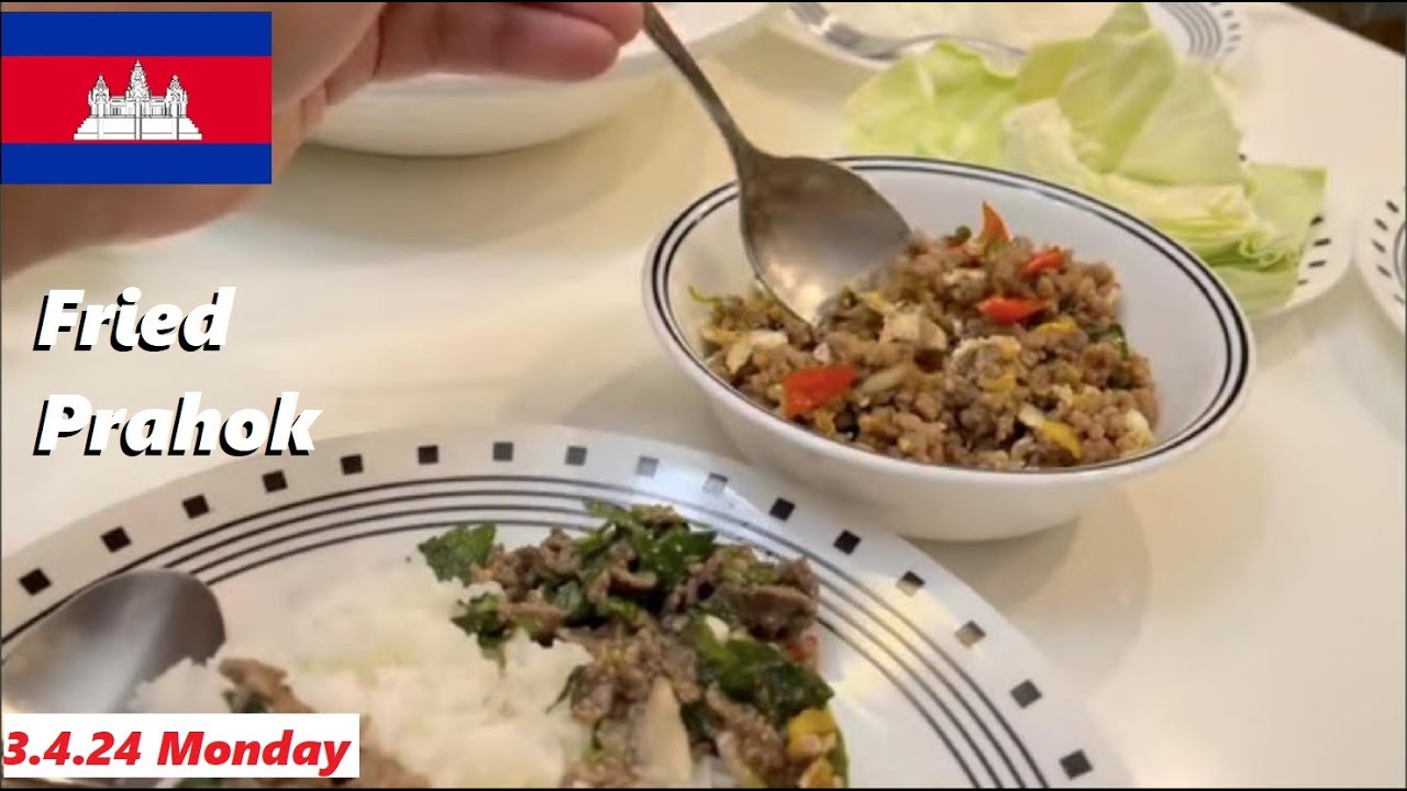 Khmer stir fried pork ‘prahok’ - YouTube