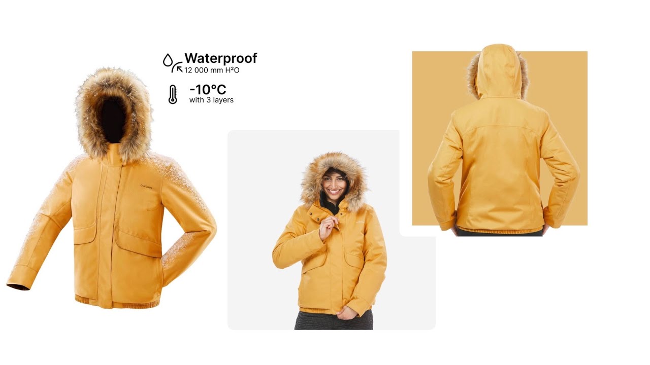 Quechua SH500 Women's Waterproof Winter Hiking Jacket Review ...
