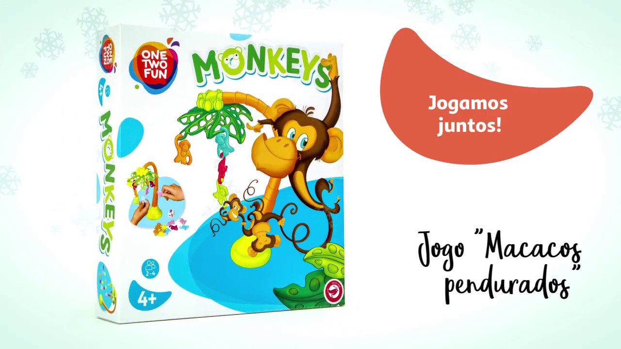Jogo dos macacos pendurados | Brinquedos One Two Fun - YouTube