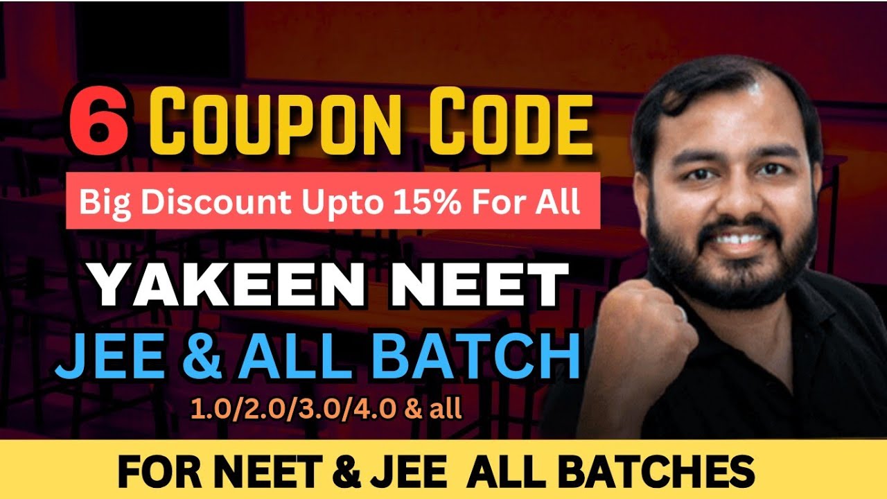 PW New 6 Discount Coupon Code for All Neet & Jee Batch #cupones #yakeen ...