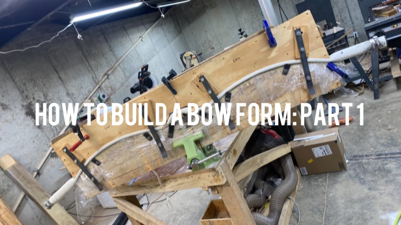 Building a high quality laminated bow form: Part 1 - YouTube
