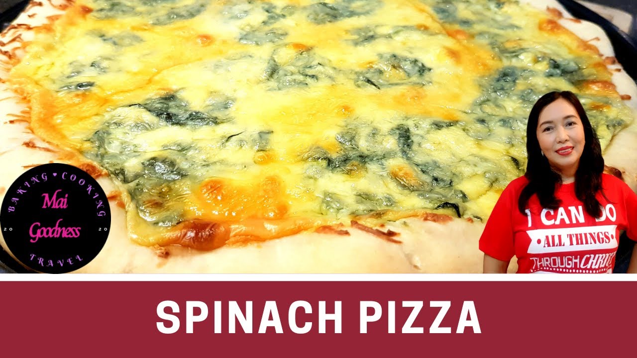 Creamy Spinach Pizza by Mai Goodness | Ala Angel's Pizza | Cheese ...