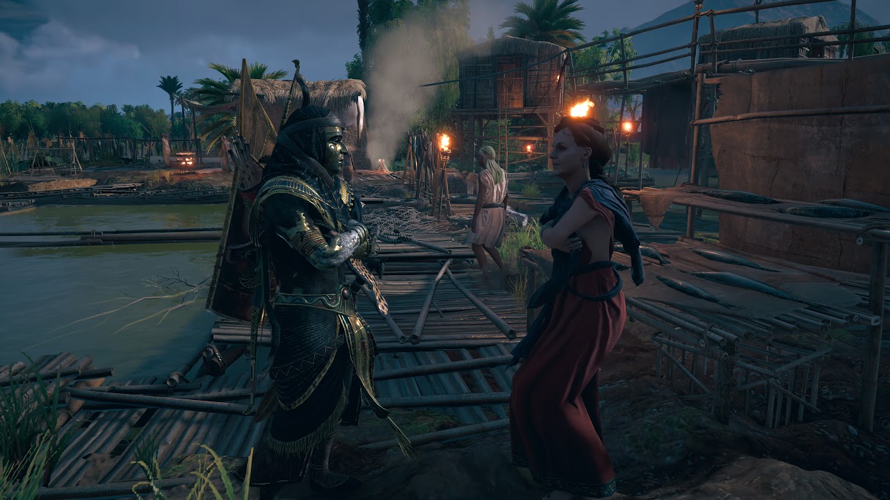[4K HDR] Assassin's Creed Origins Phylakes' Prey (Black Hood Outfit ...