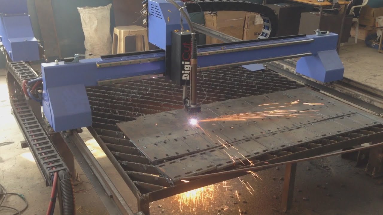 Economical Fully Automatic CNC Plasma Cutting Machine - YouTube