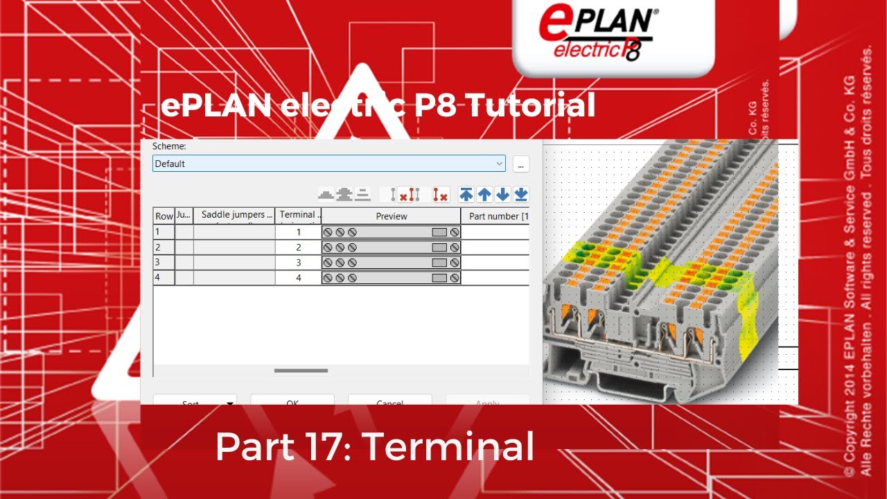 Eplan Electric P8 Tutorial Part 17 Terminals Youtube