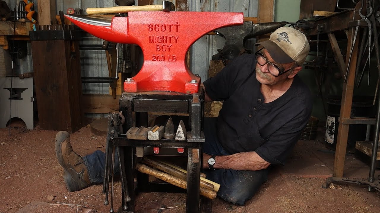 Building an Anvil Stand for the Scott Mighty Boy Anvil - YouTube