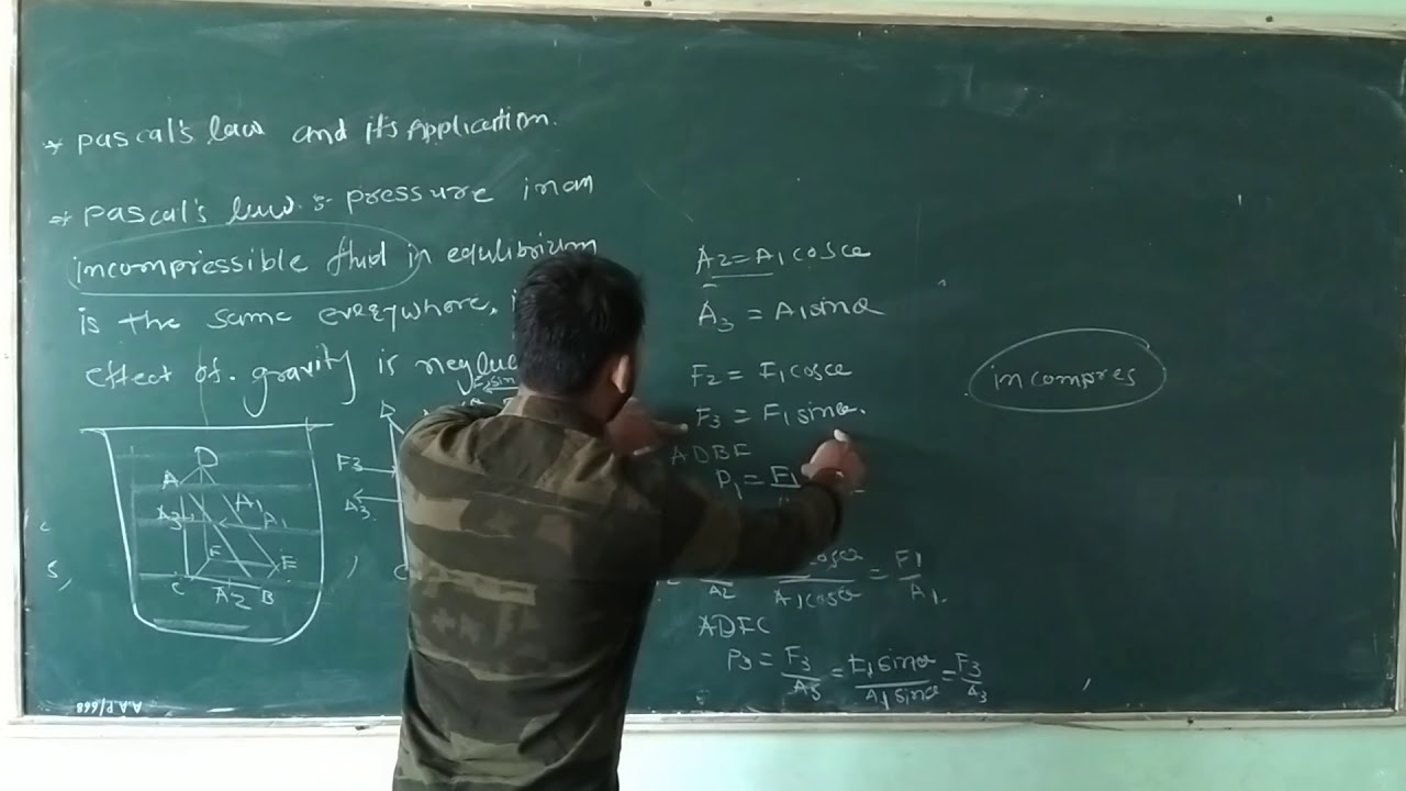 Pascal law class 11 Physics chapter 10 - YouTube