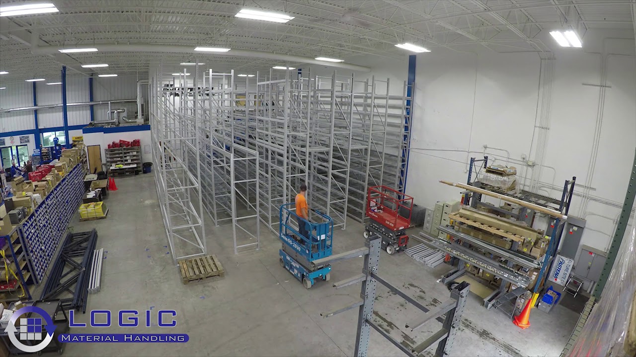 Rack Supported Mezzanine Pick Module Installation - Logic MH - YouTube