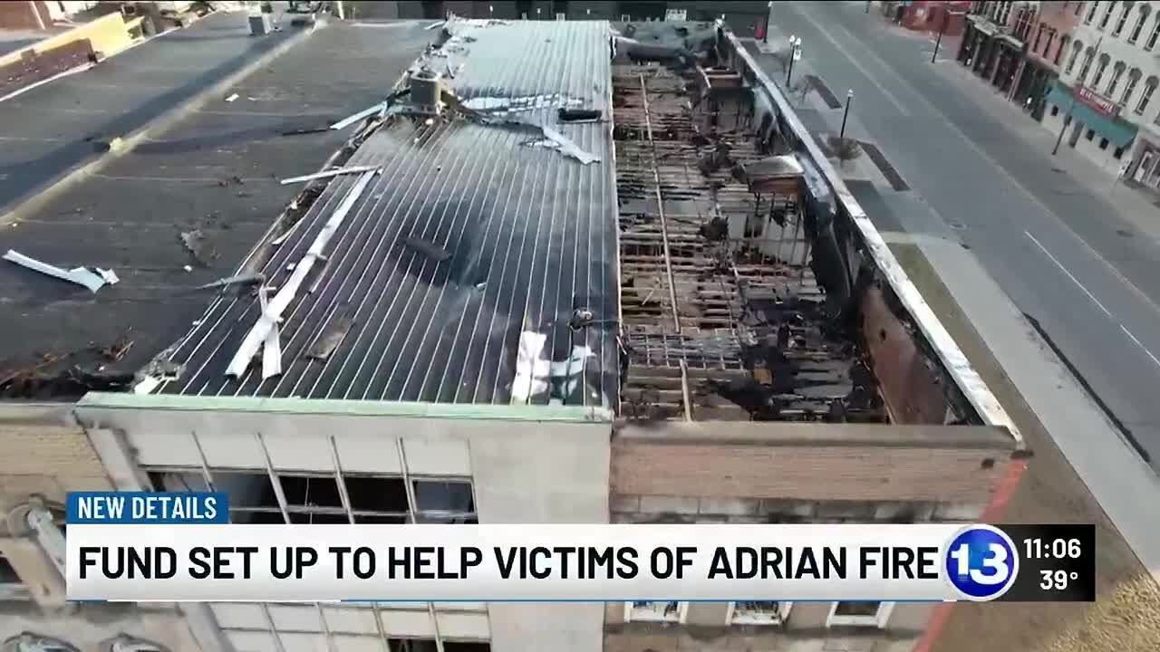 Fund set up to help victims of Adrian fire - YouTube