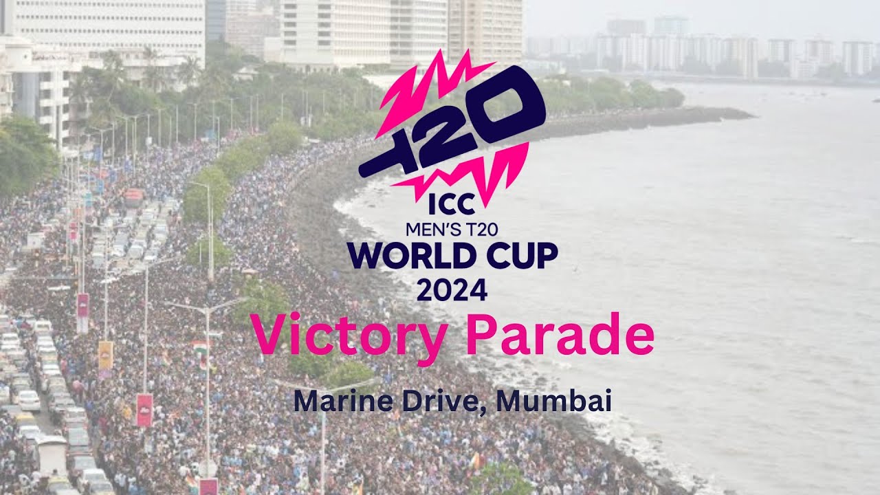 Exclusive T20 World Cup Victory Parade | Marine Drive, Mumbai - YouTube