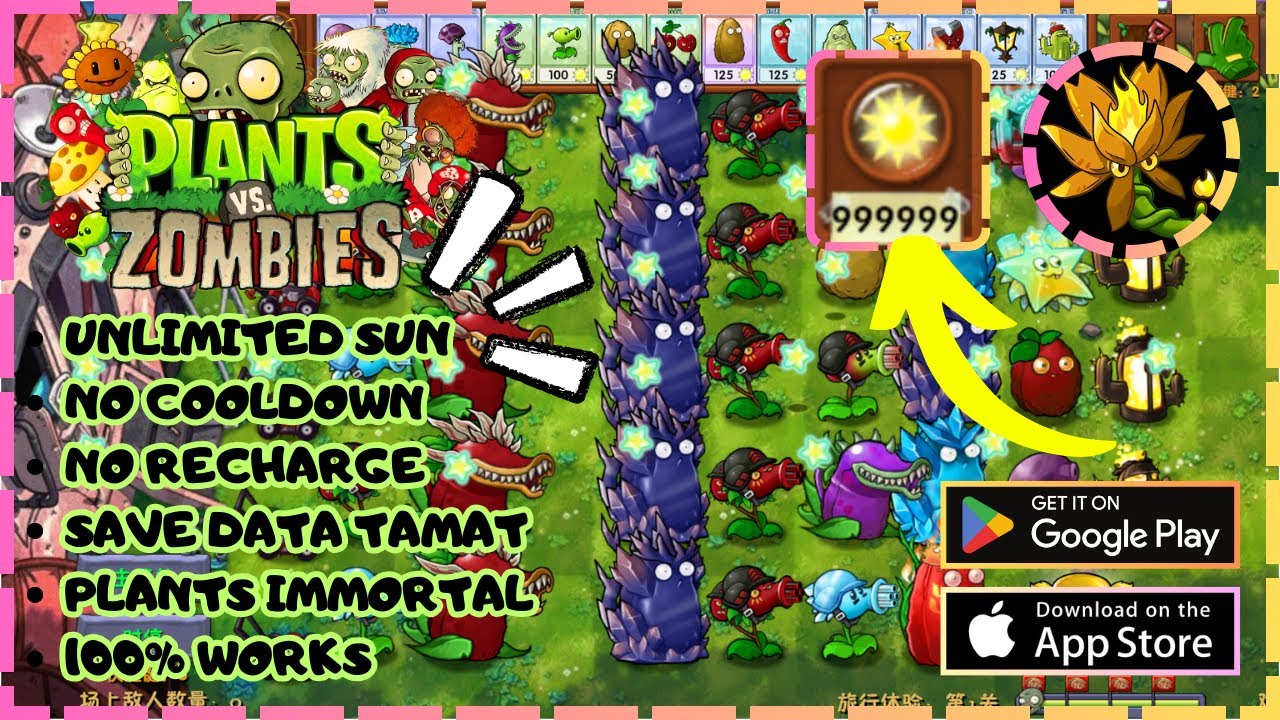 PLANTS VS ZOMBIES FUSION 2.1.4 MOD MENU ANDROID - DOWNLOAD PVZ FUSION 2 ...