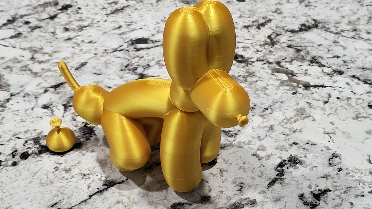 Bambu X1 Carbon Balloon Dog pooping 3d print time lapse #3dprinting # ...