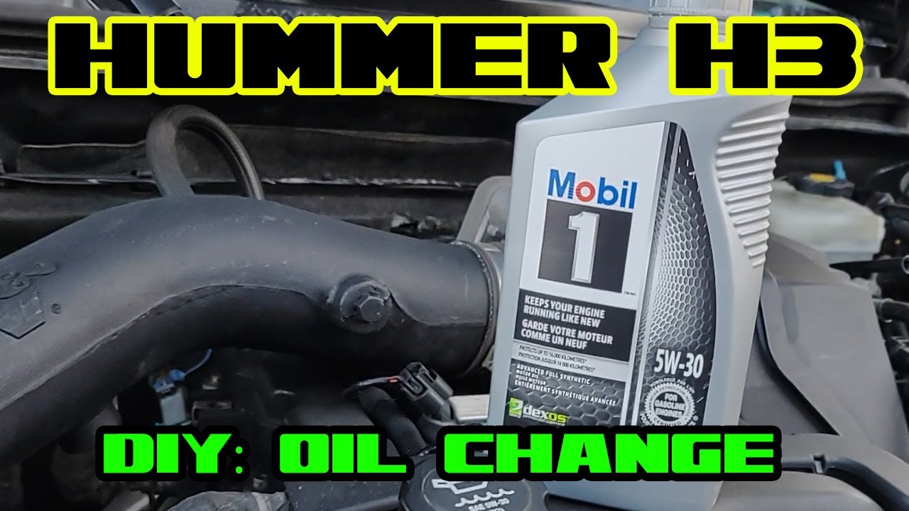 Hummer H3 - how to perform Oil Change with filter - YouTube