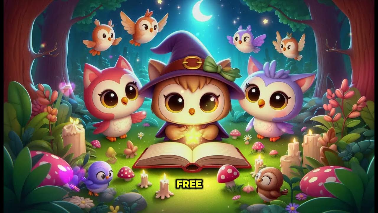 "Three Little Owls 🦉🌙 | Fun Kids Song | Count and Sing with the Owls ...