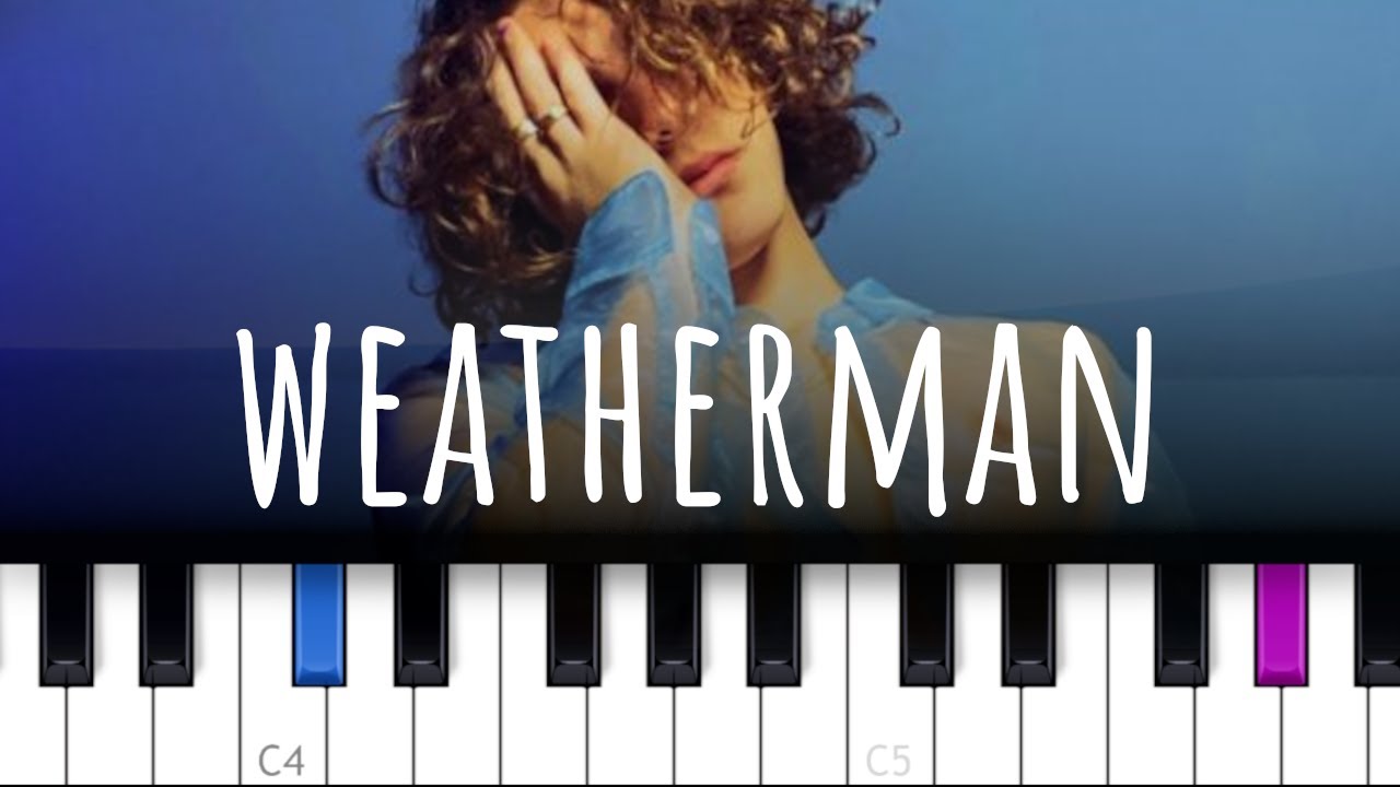 Weatherman ~ Eddie Benjamin (piano tutorial) - YouTube