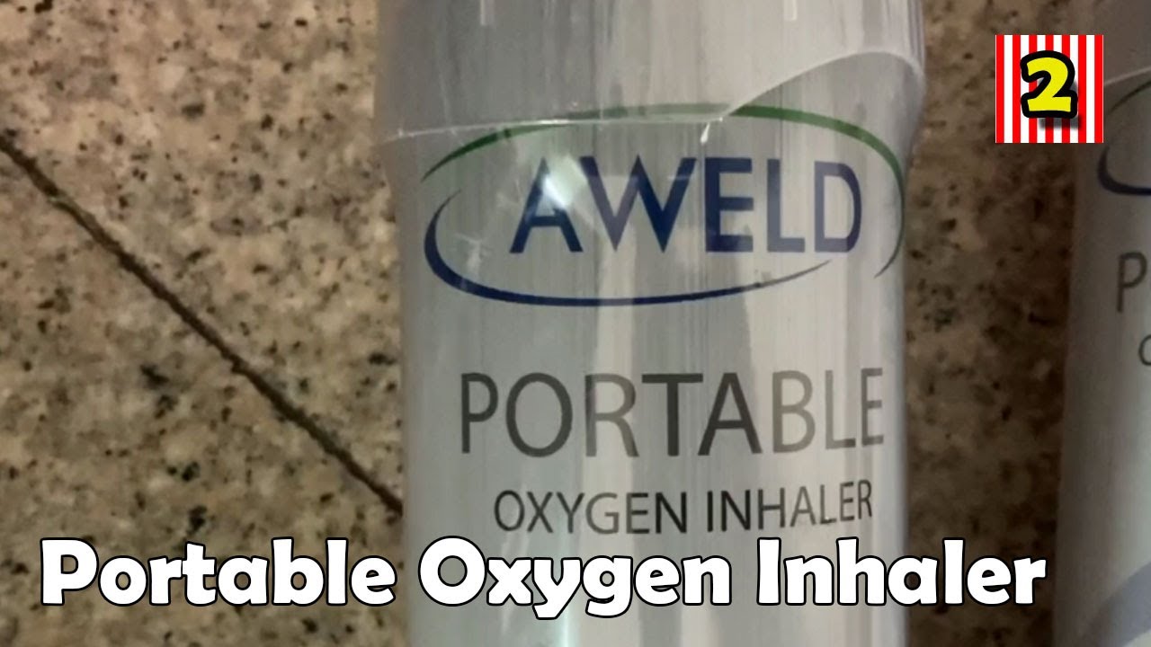 Aweld Portable Oxygen Inhaler One Time Emergency Use O2 KBS Industrial Gases - YouTube