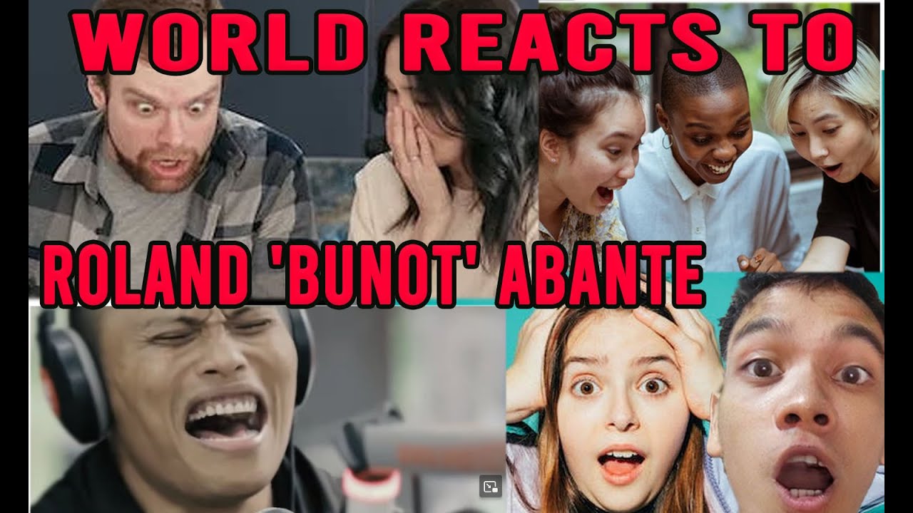 World REACTS to BUNOT Roland Abante Singing Style - YouTube