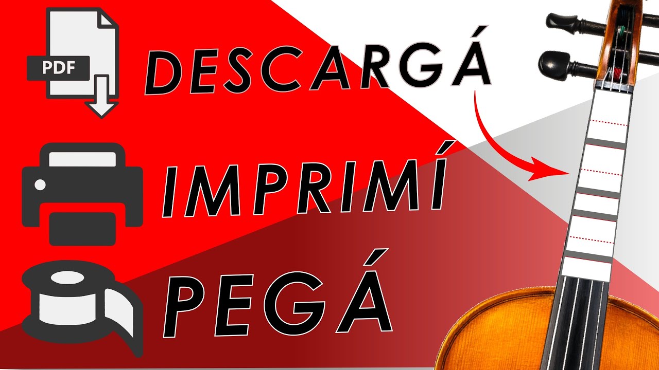 🎻 Cómo poner LÍNEAS GUÍA a violín 4/4 | Descarga la ¡PLANTILLA PDF! 👌 - YouTube