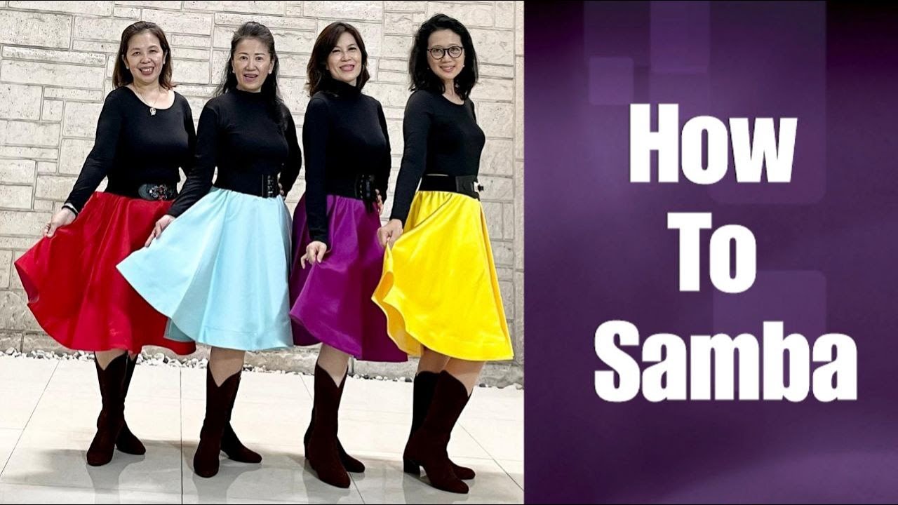 How To Samba Line Dance (demo & count) - YouTube