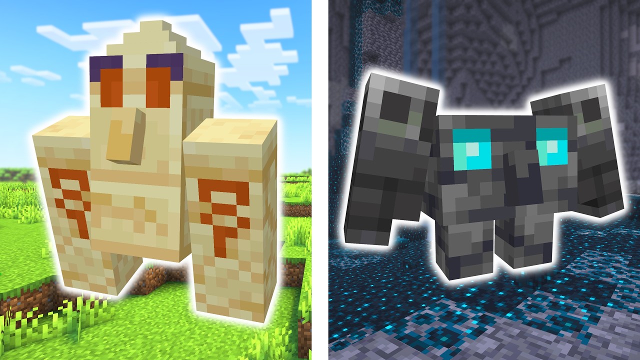 Cineálacha Golems Minecraft