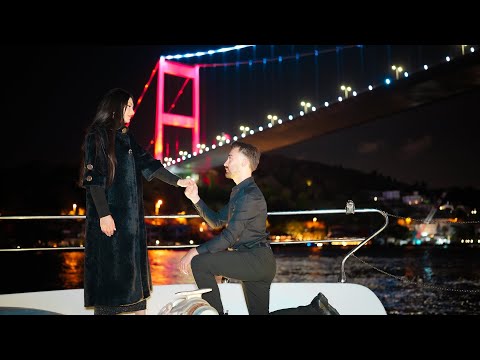 Romantik Bir Yatta, Boğaz’da Aşk Masalı - Evlenme Teklifi - Dron - Lazer - Yacht -Marry Me