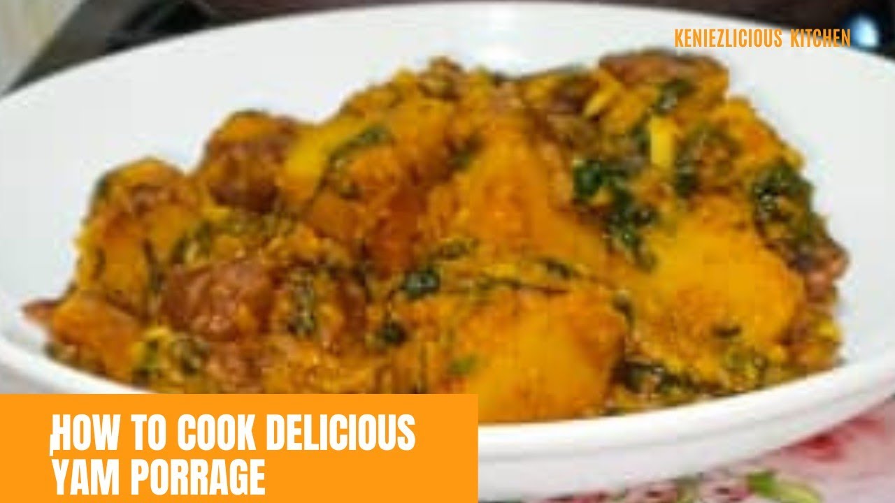 How to cook Nigerian yam pottage. - YouTube
