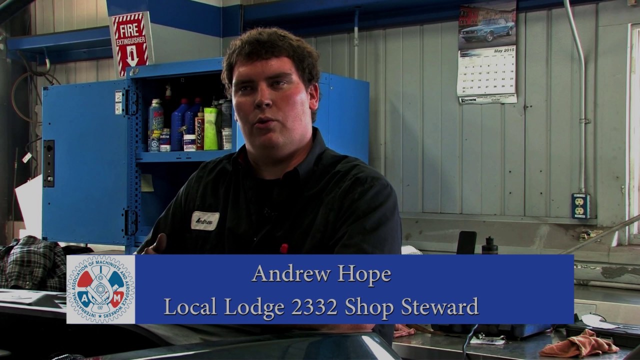 Andrew Hope on the benefits of belonging to a union (IAM Canada) - YouTube
