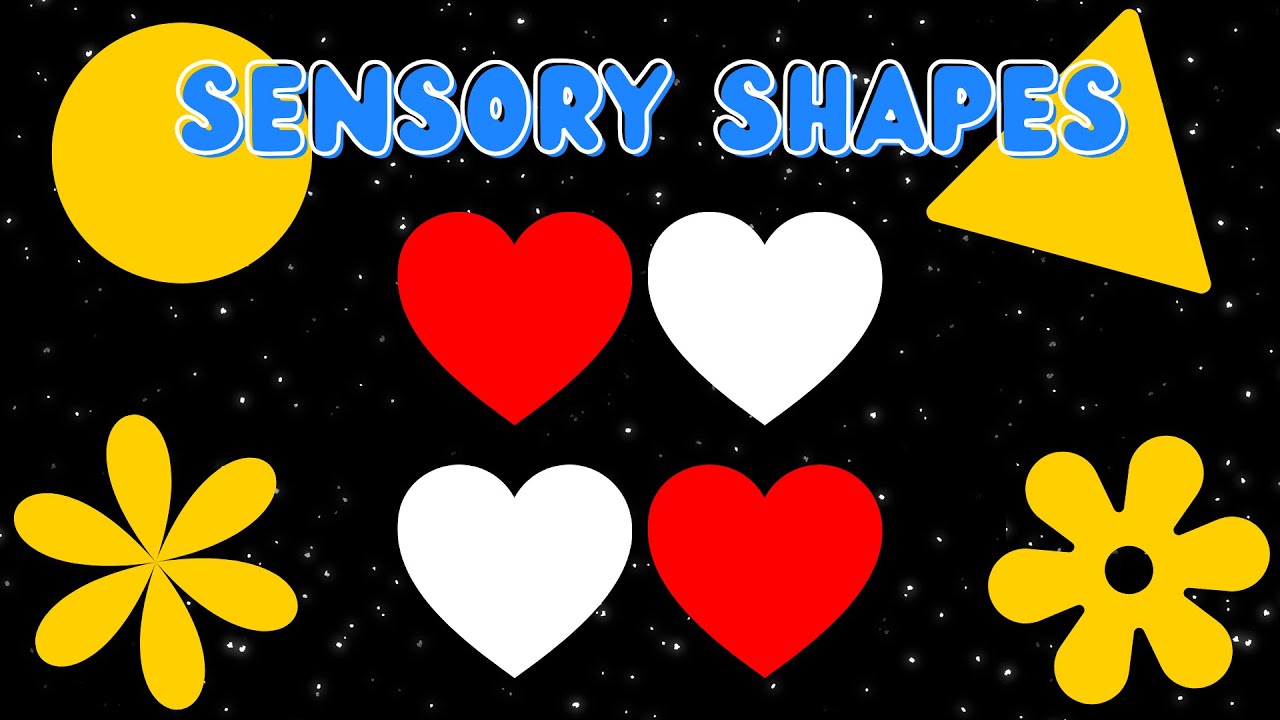 ️ Baby Sensory Shapes | High Contrast Video for Newborn Visual ...
