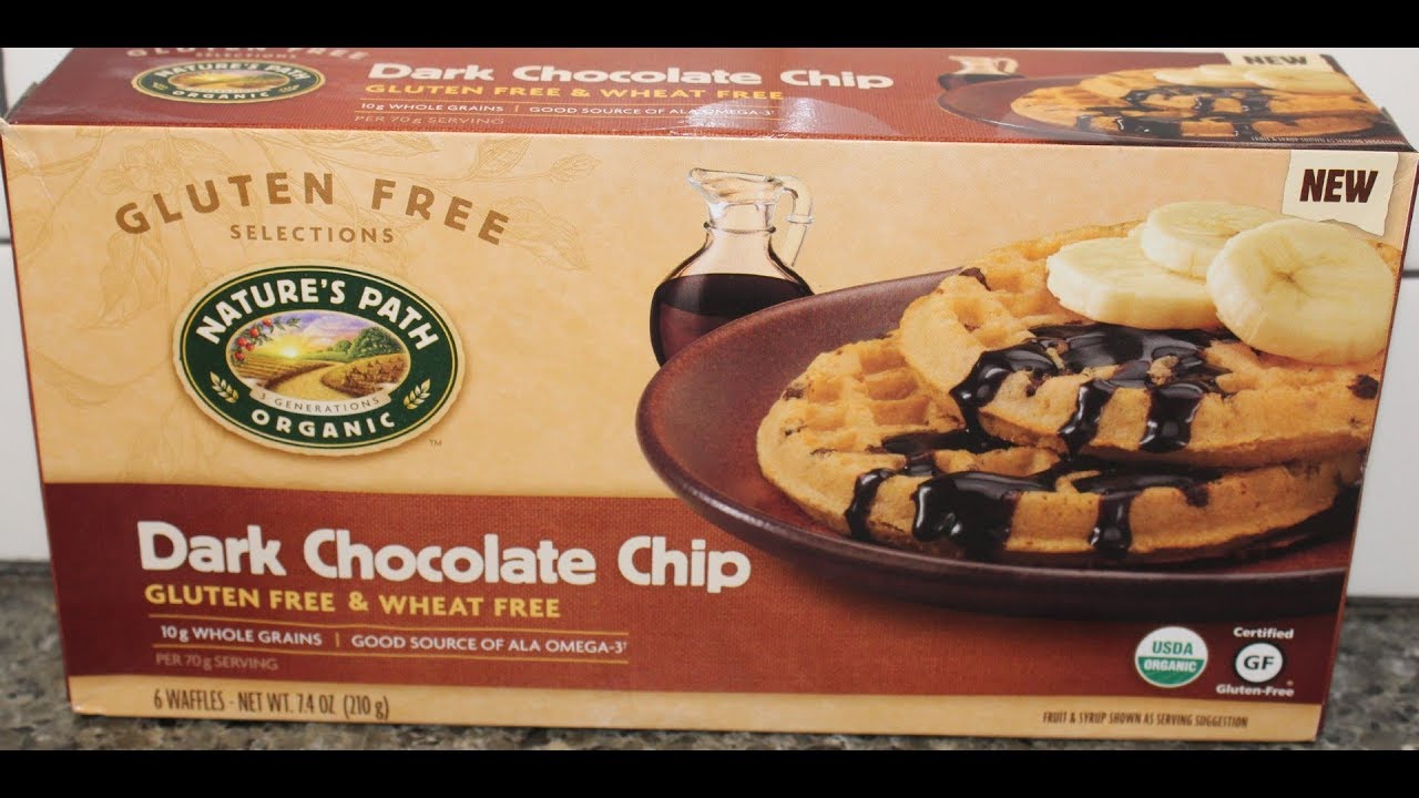 Nature’s Path Organic Dark Chocolate Chip Waffles Review - YouTube