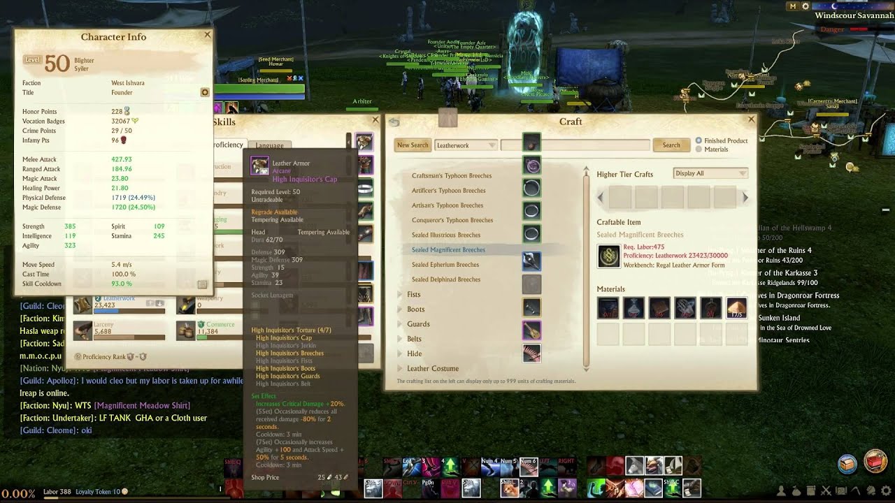 ArcheAge level 50 Gearing, Crafting Gear, Regrading, Tempering and ...