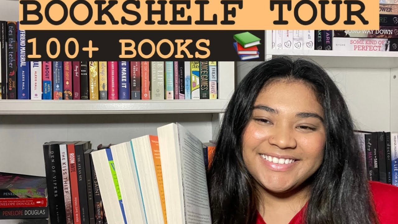 BOOKSHELF TOUR - every book I own (100+ books) - YouTube