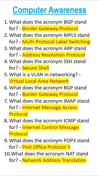 Computer Awareness One-liners #computer #computerknowledge #computerawareness #competitiveexams ...