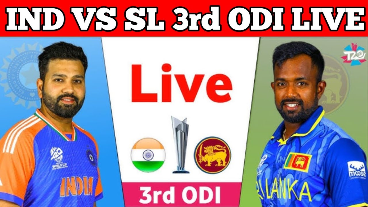 INDIA VS SRILANKA 3rd ODI LIVE | IND VS SL 3RD ODI LIVE STREAMING | IND ...
