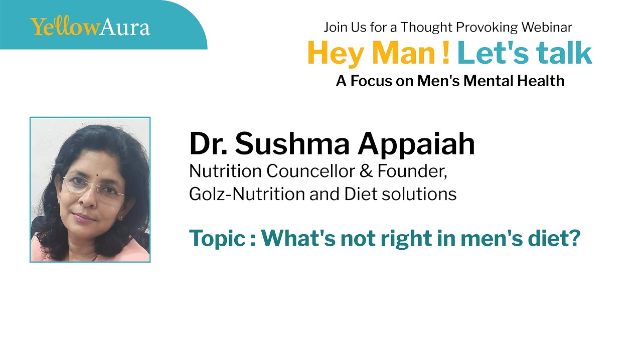 Dr Sushma Appaiah speaks about Men's Diet - YouTube