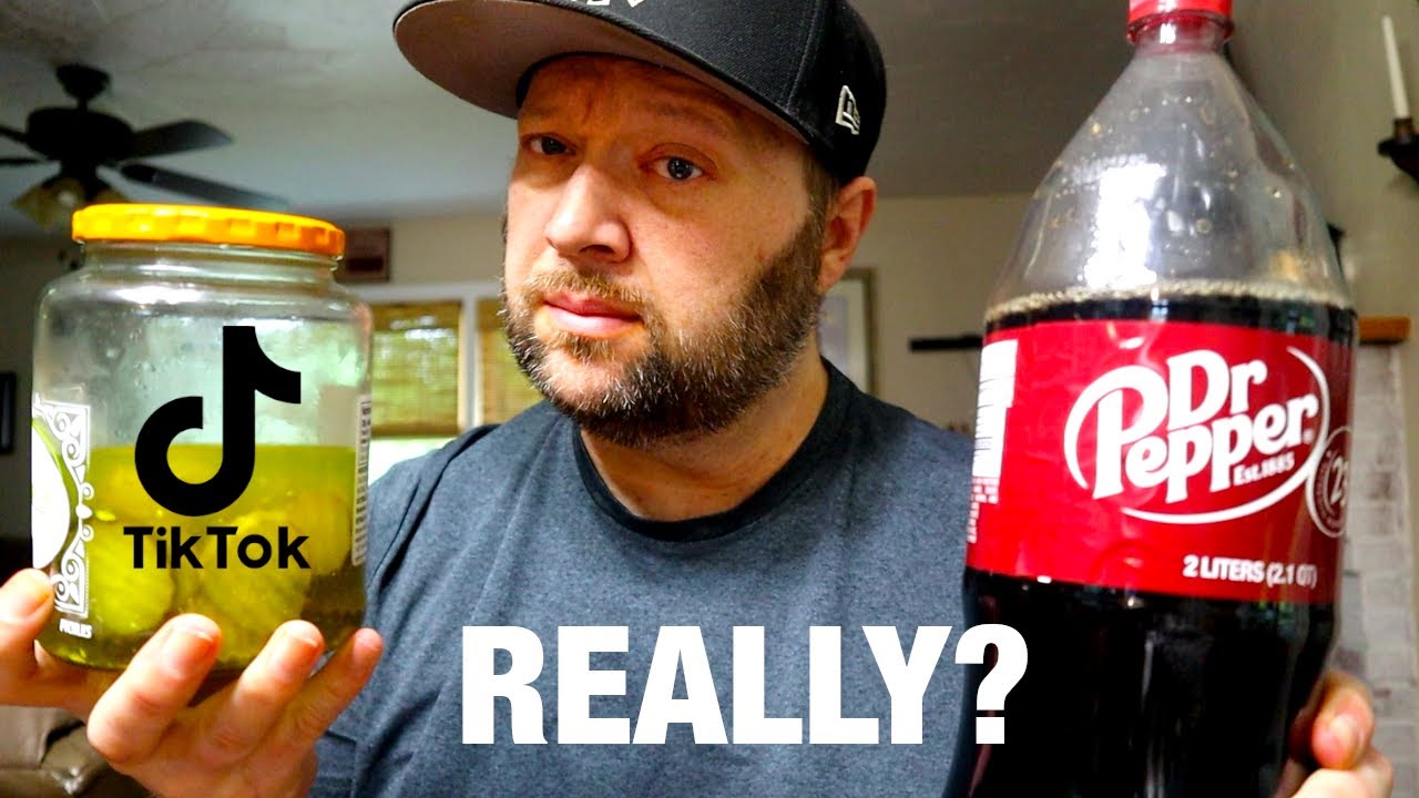 Trying Pickle Dr Pepper | Tik Tok Trend - YouTube