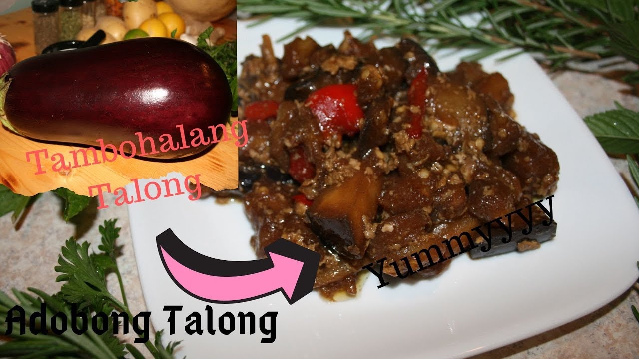 Adobong Talong.Kakaiba din talong nila dito ang laki?Tingnan nyo sa ...