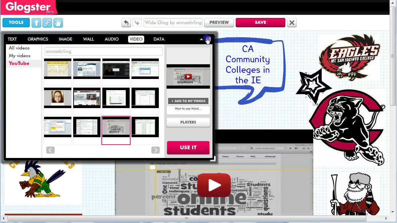 How to Use Glogster (Part 2) - YouTube