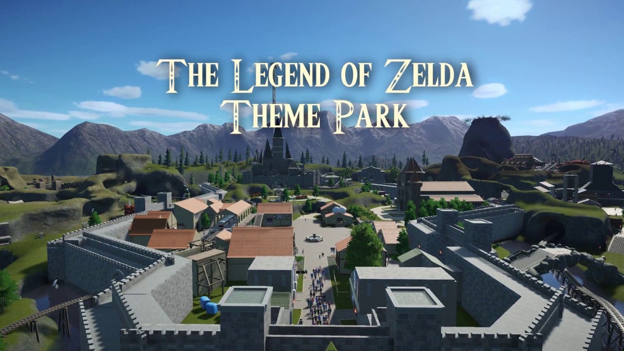 The Legend of Zelda THEME PARK - created in Planet Coaster | TRAILER ...