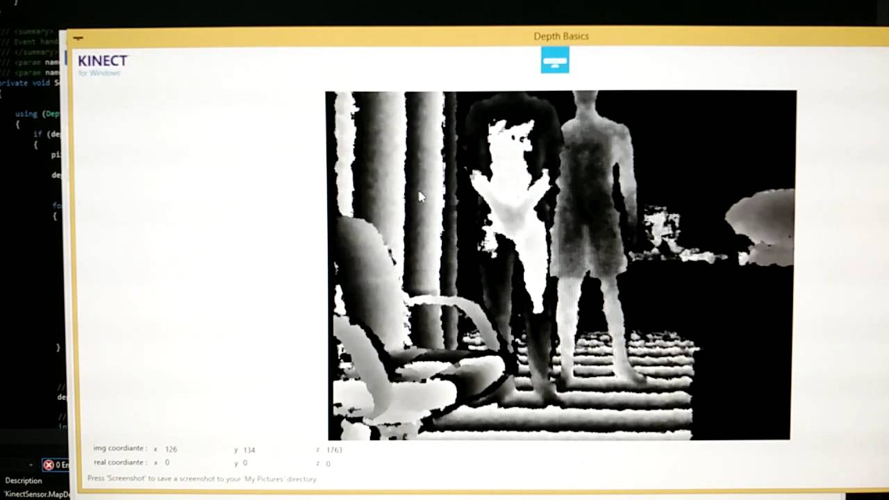 Get world coordinate from kinect - YouTube