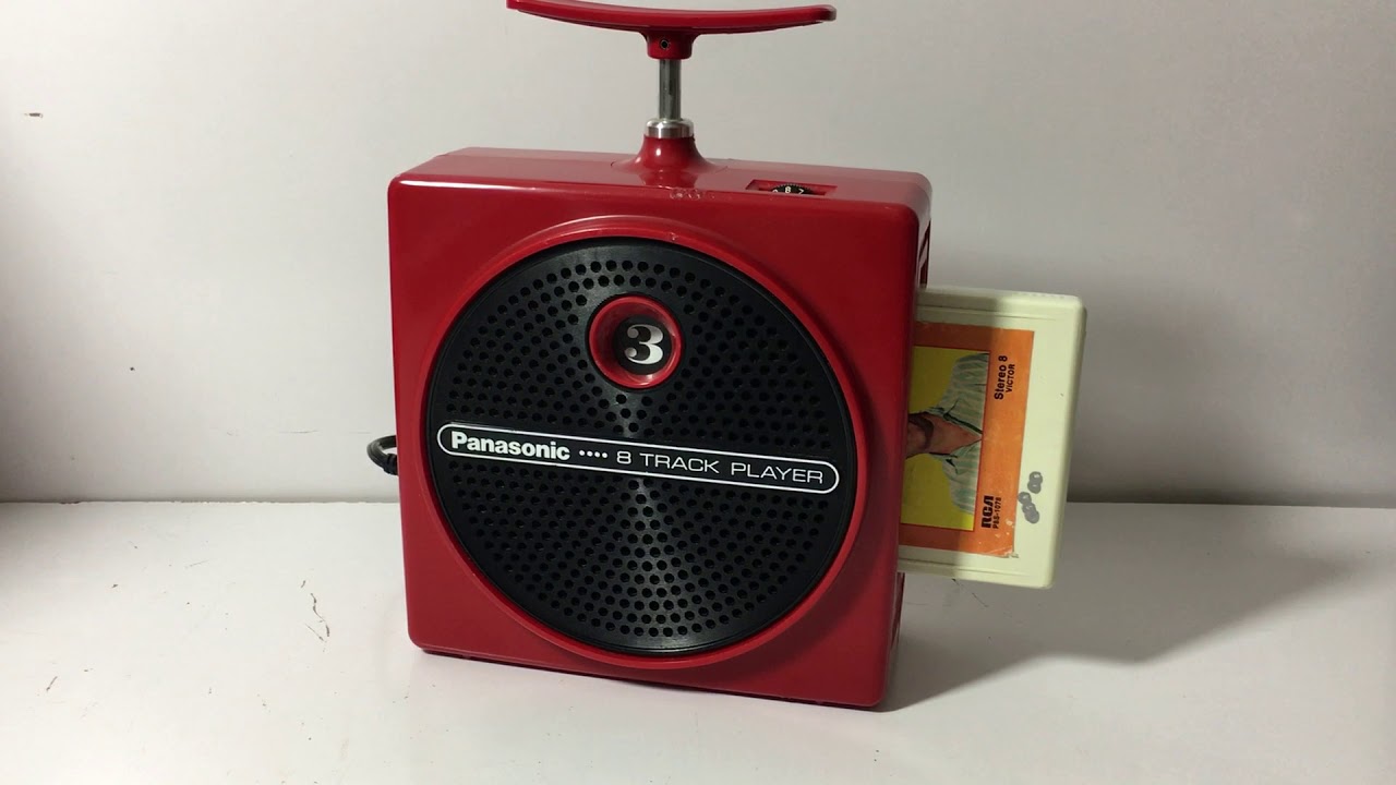 Red Panasonic 8 Track Player - YouTube