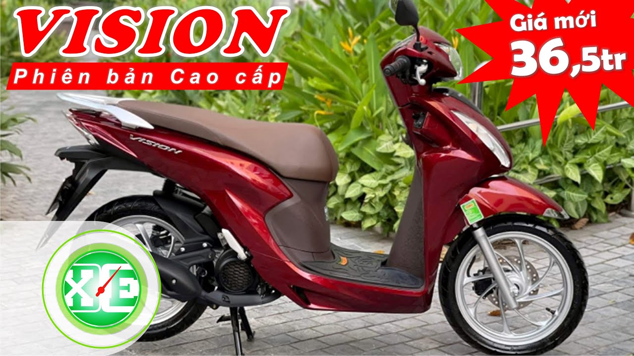 XE & XE | Review Honda Vision 110cc 2022 - Phiên bản cao cấp | Đỏ đen ...