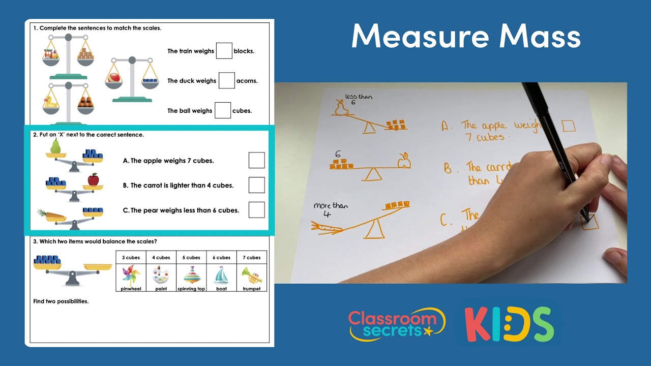 Year 1 Measure Mass Answer Video - YouTube