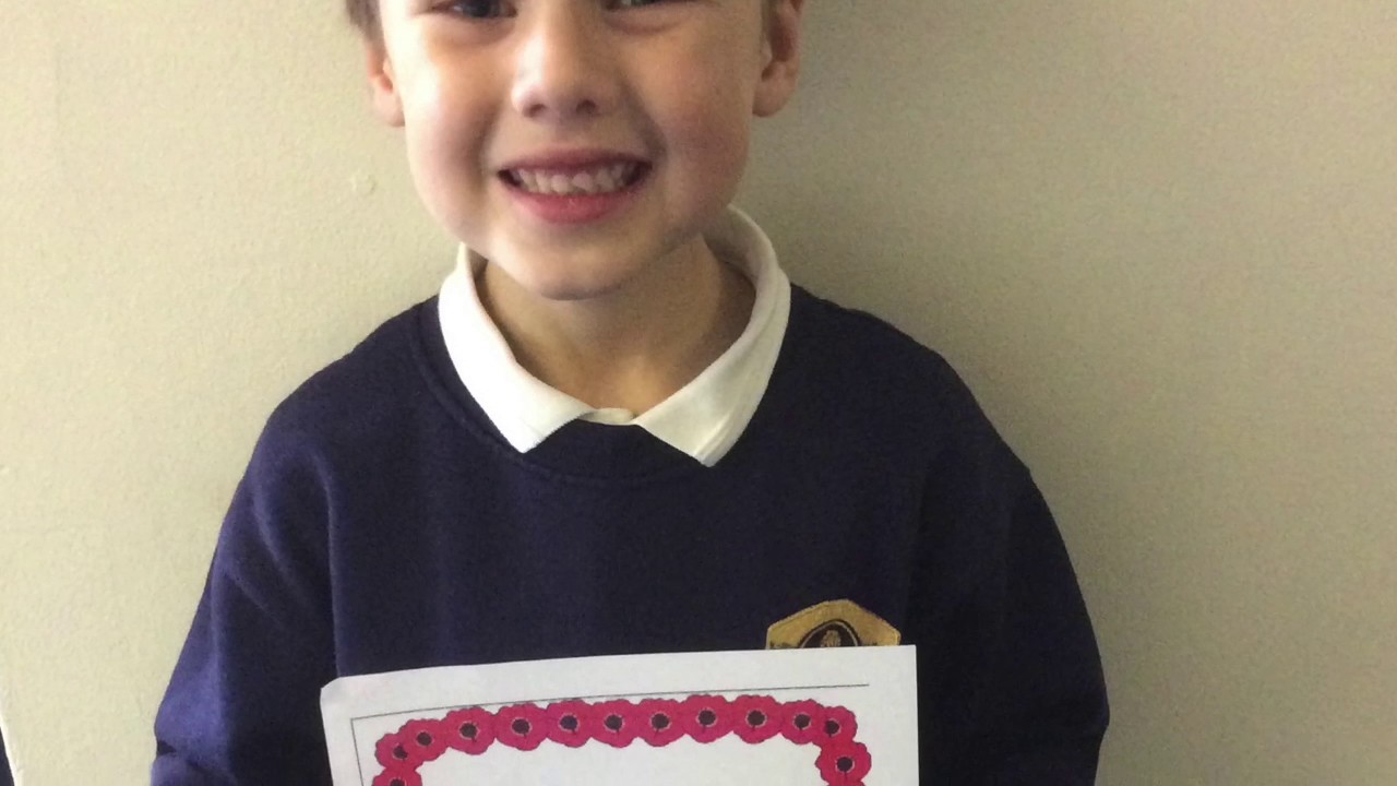 Barnton Community Nursery and Primary School Year 1 Remembrance Day ...