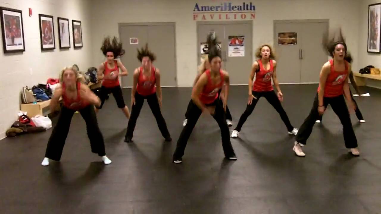 NJ Devils Dancers - Boom - Choreography by Amanda Grace - YouTube