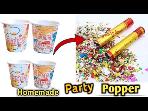 How to make a Party Popper at home | Diy Party Popper making from ...