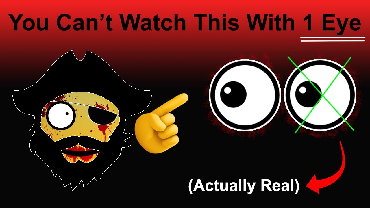 You Can't Watch This Video With One Eye Only............. - YouTube