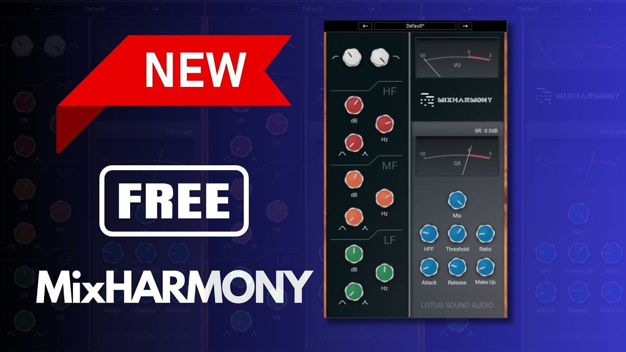 NEW FREE Plugin by LOTUS SOUND AUDIO - MixHARMONY: The Channel Strip EQ/Compressor - Sound Demo ...