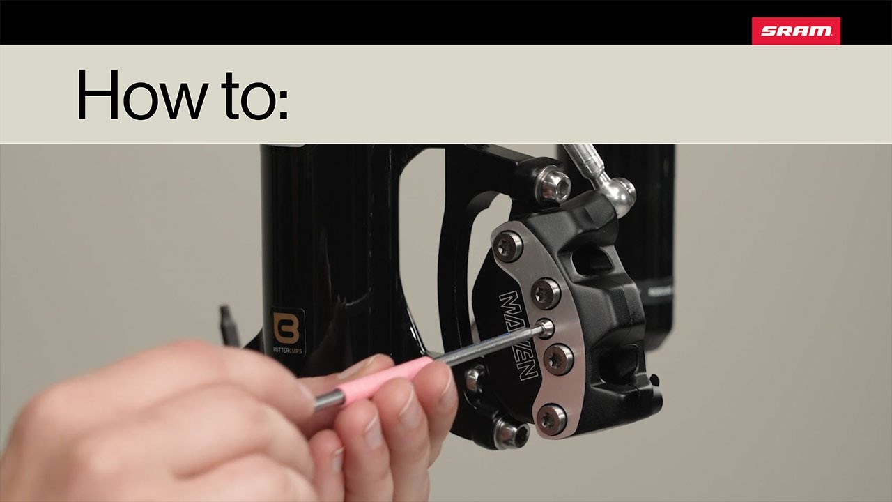 SRAM MTB Brakes | How to: Replace Bottom Load Brake Pads - YouTube