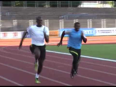 Usain Bolt - first training - YouTube