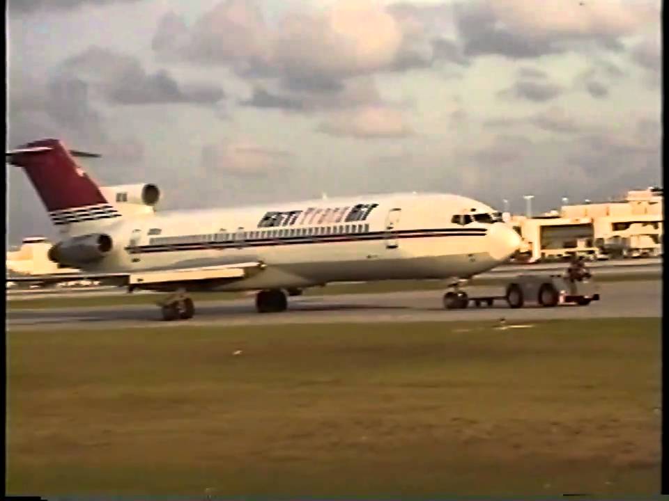 Haiti Trans Air Boeing 727-247 Landing at MIA - YouTube